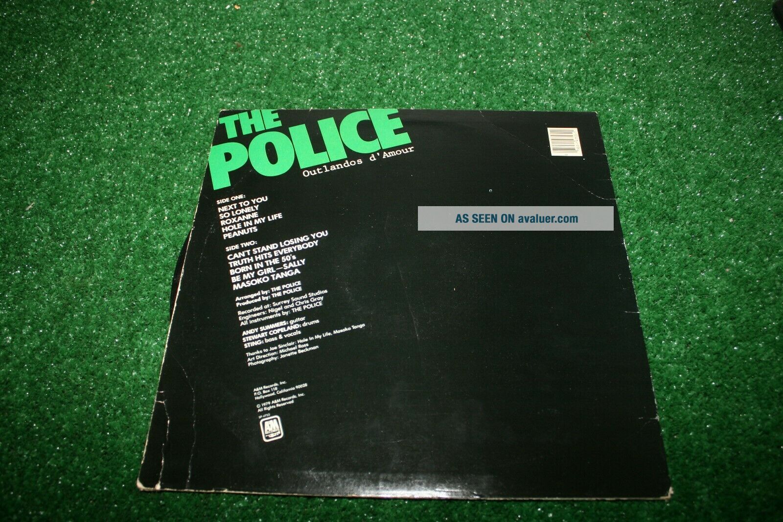 Vintage 1979 The Police Outlandos D ' Amour 4753 5243 LP Record Album ...