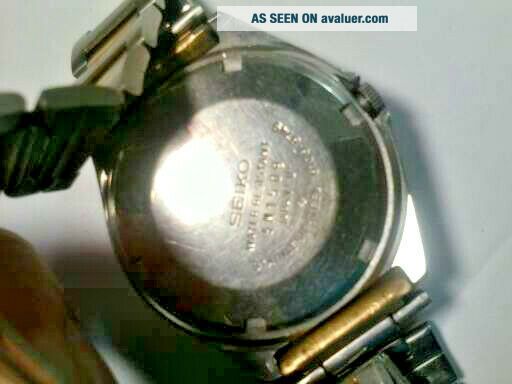 VINTAGE MENS SEIKO DX AUTOMATIC 17J WATCH WITH BEVELED CRYSTAL, 2 TONE ...