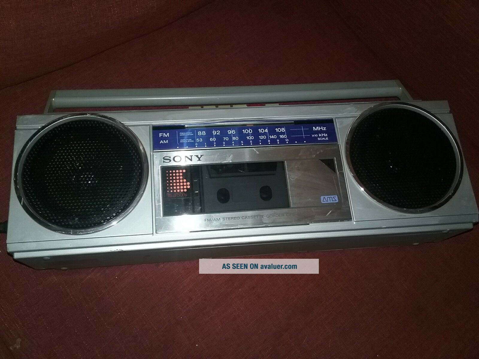 Vintage SONY CFS - 250 Fm/Am Radio Cassette Stereo Tape Recorder ...