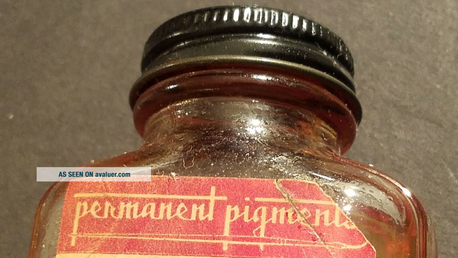 Vintage Artists Linseed Oil Bottle/Jar (2/3 FULL) By Permanent Pigments ...