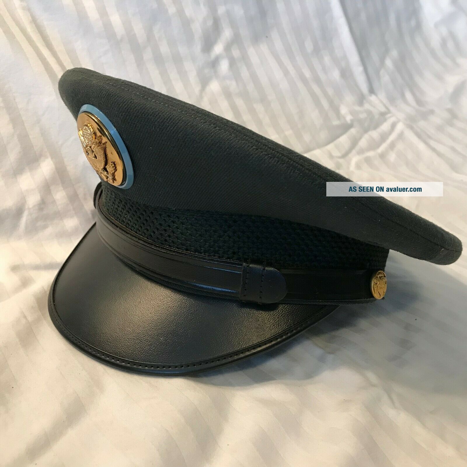 Vintage US Army Enlisted Man ' S Green Service Dress Uniform Cap AG ...