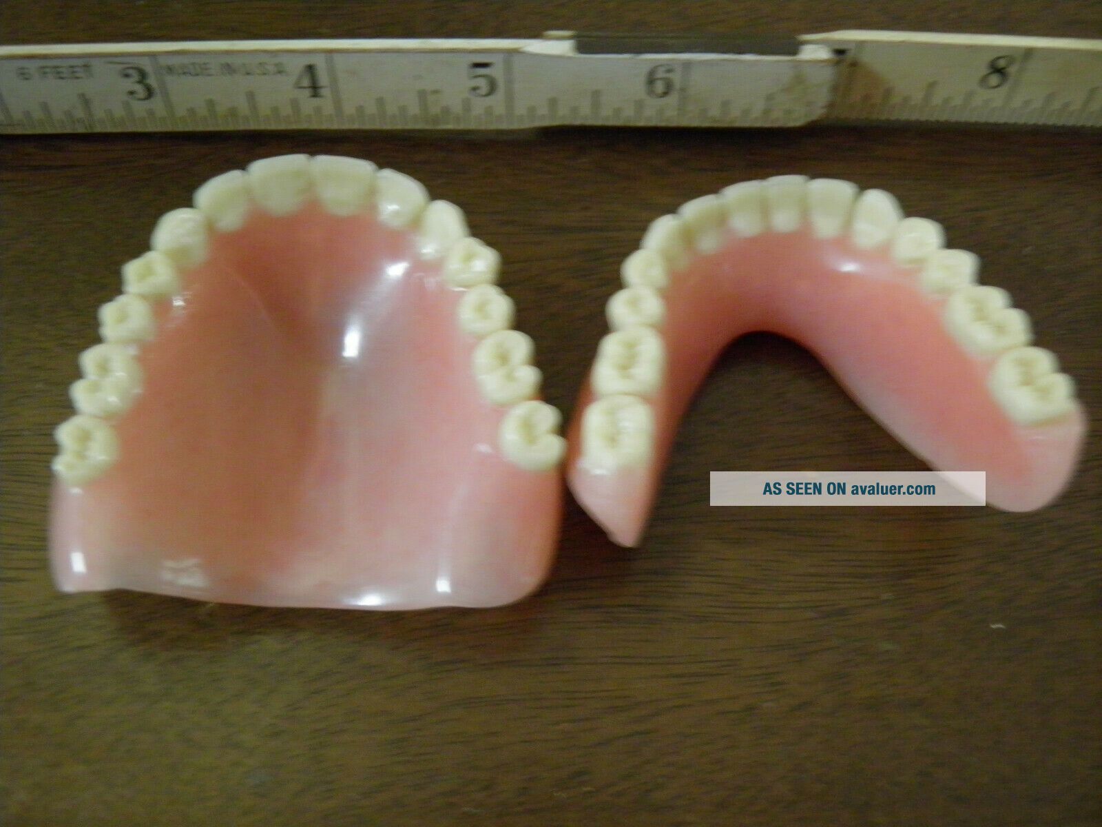 Vintage False Teeth Upper And Lower Plates With Vintage Case | #7828808