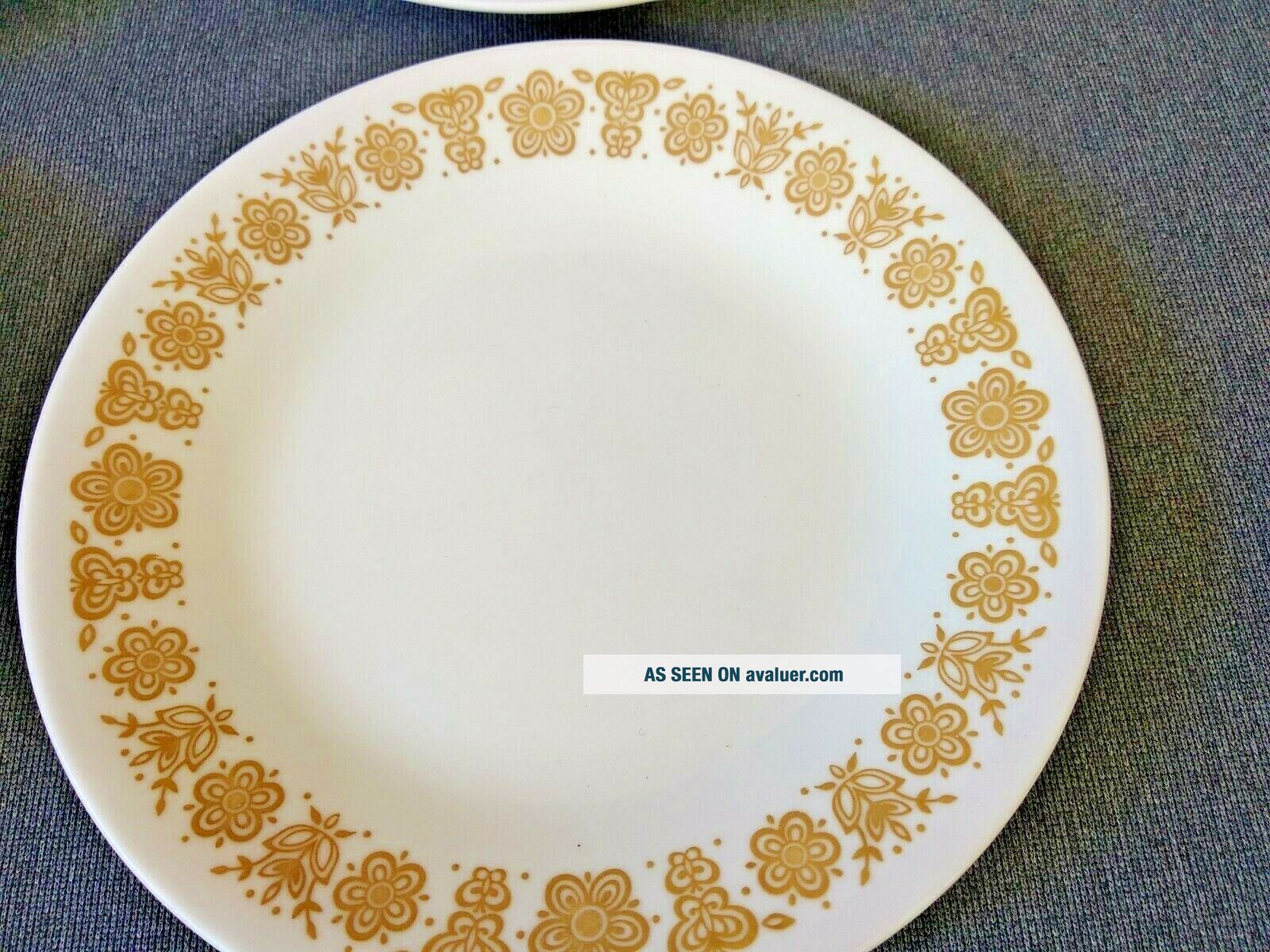 Vintage Corelle Corning Ware Butterfly Gold 6 3/4 " Side Plates - Set ...