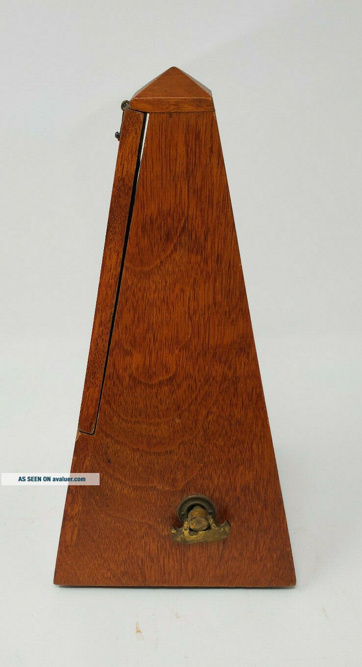 Vintage Seth Thomas Clock METRONOME De Maelzel Wood Wind Up Music Timer ...