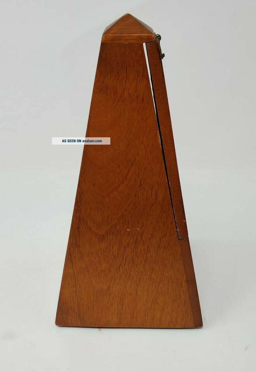 Vintage Seth Thomas Clock METRONOME De Maelzel Wood Wind Up Music Timer ...