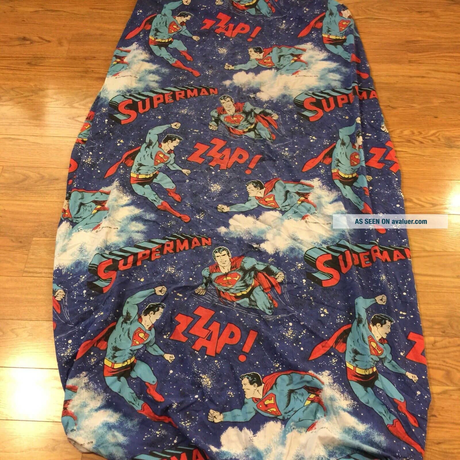 Superman Twin Fitted Sheet 1978 D. C. Comics Vintage | #7836443