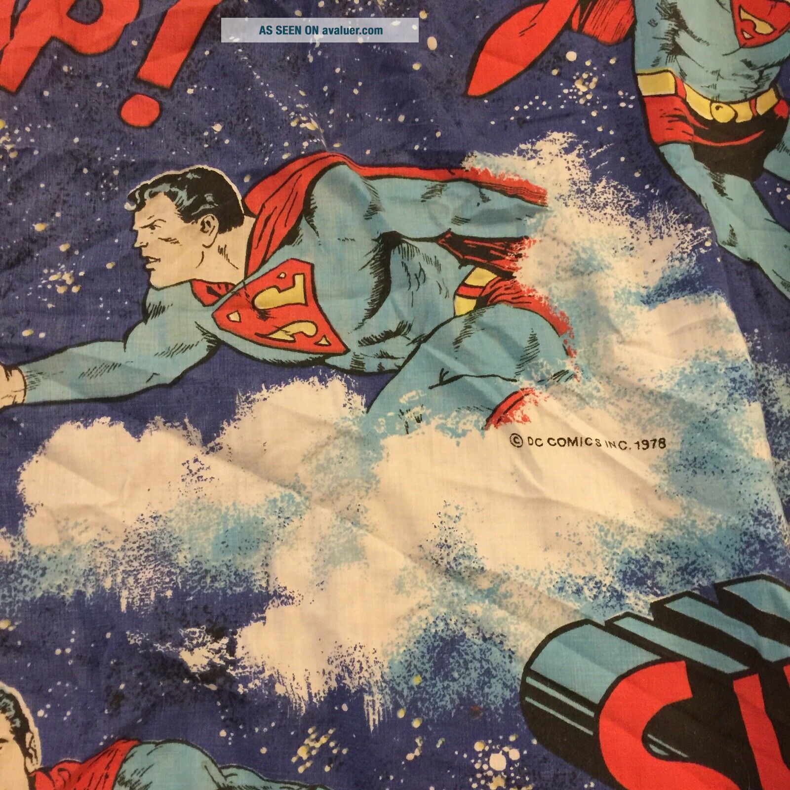 Superman Twin Fitted Sheet 1978 D. C. Comics Vintage | #7836443
