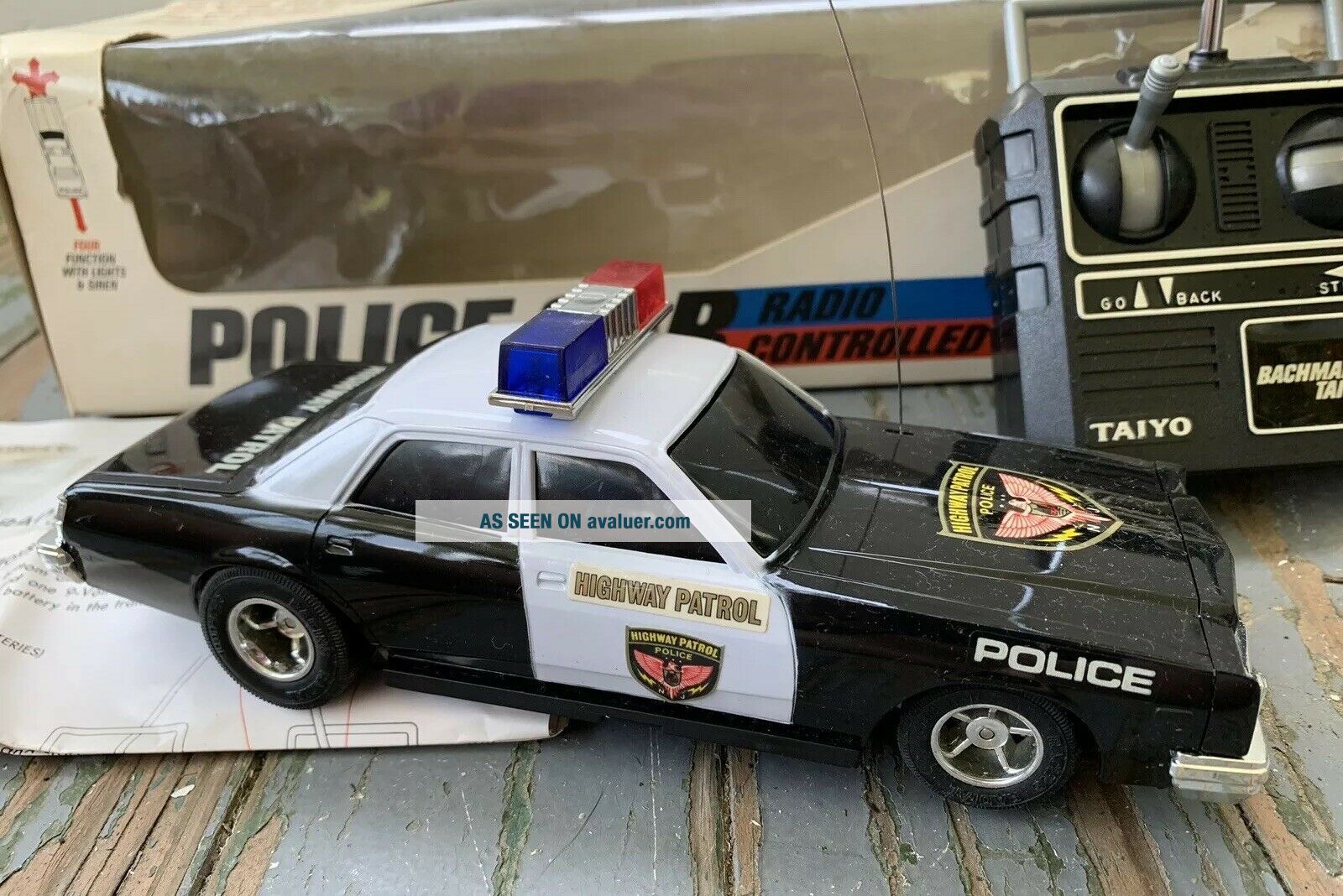 Bachmann Taiyo R/C Police Car 1/24 Radio Control 1980s Vintage | #7847900