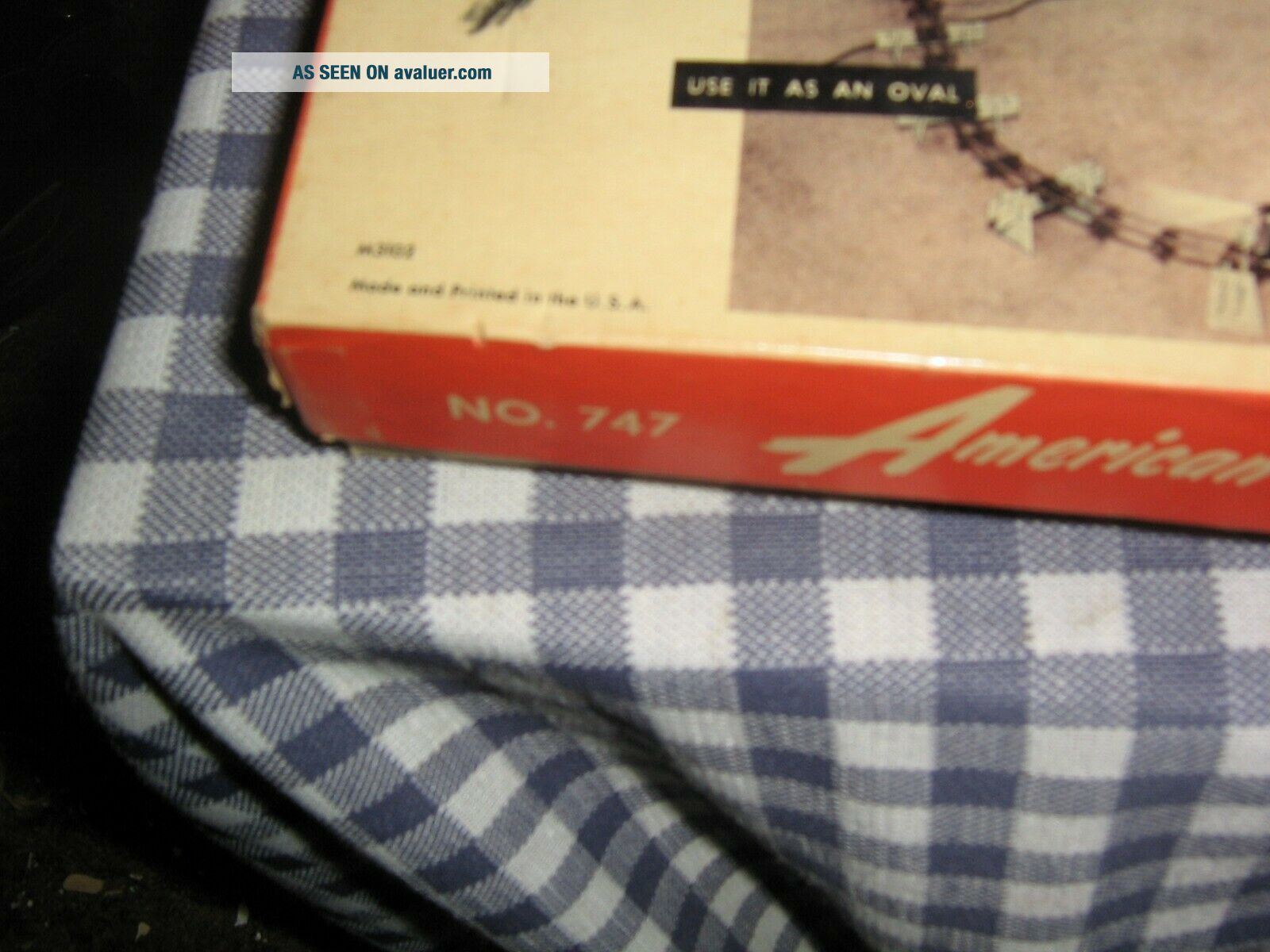Vintage 1950 ' S Gilbert American Flyer No. 747 Figure 8 Cardboard ...