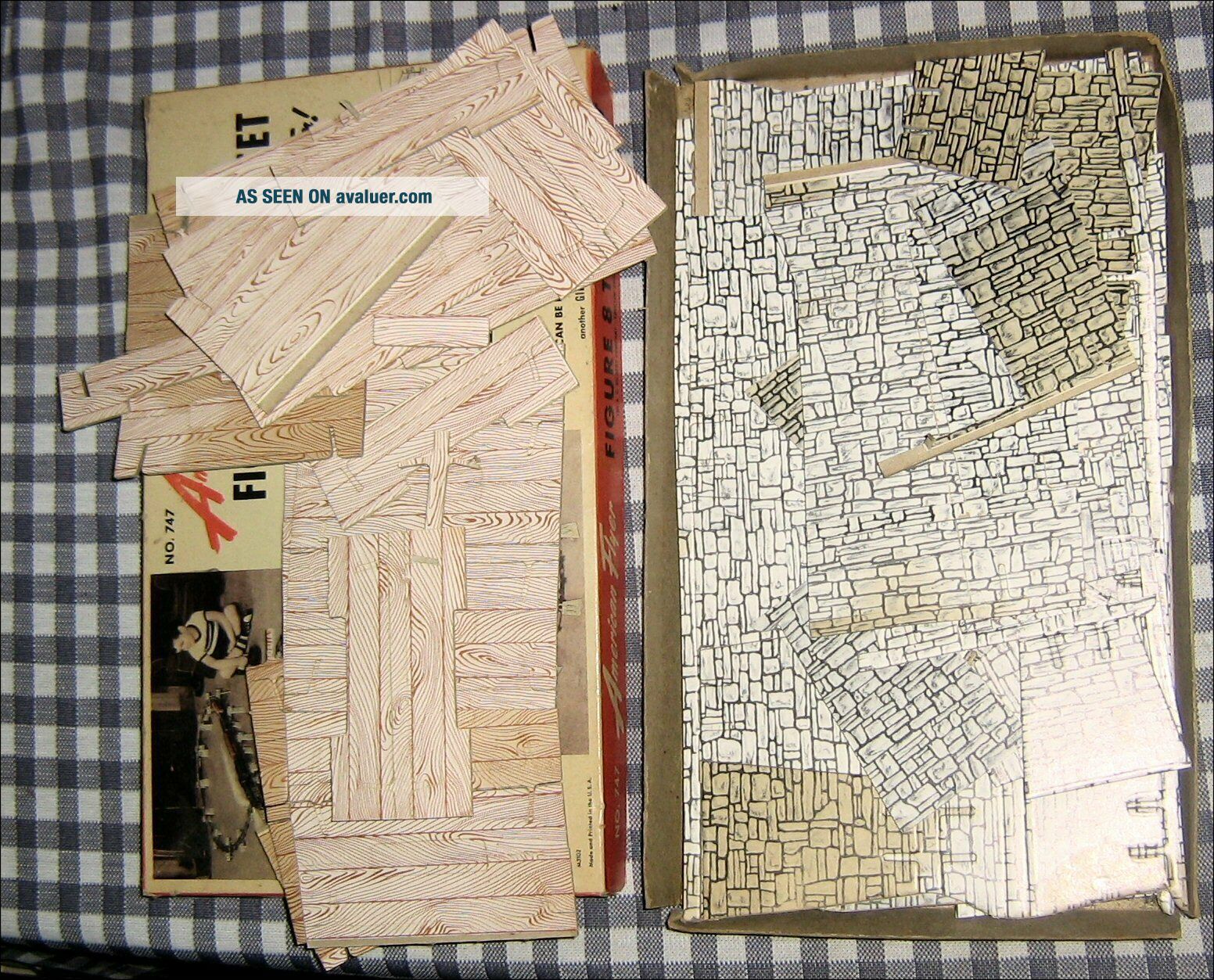 Vintage 1950 ' S Gilbert American Flyer No. 747 Figure 8 Cardboard ...