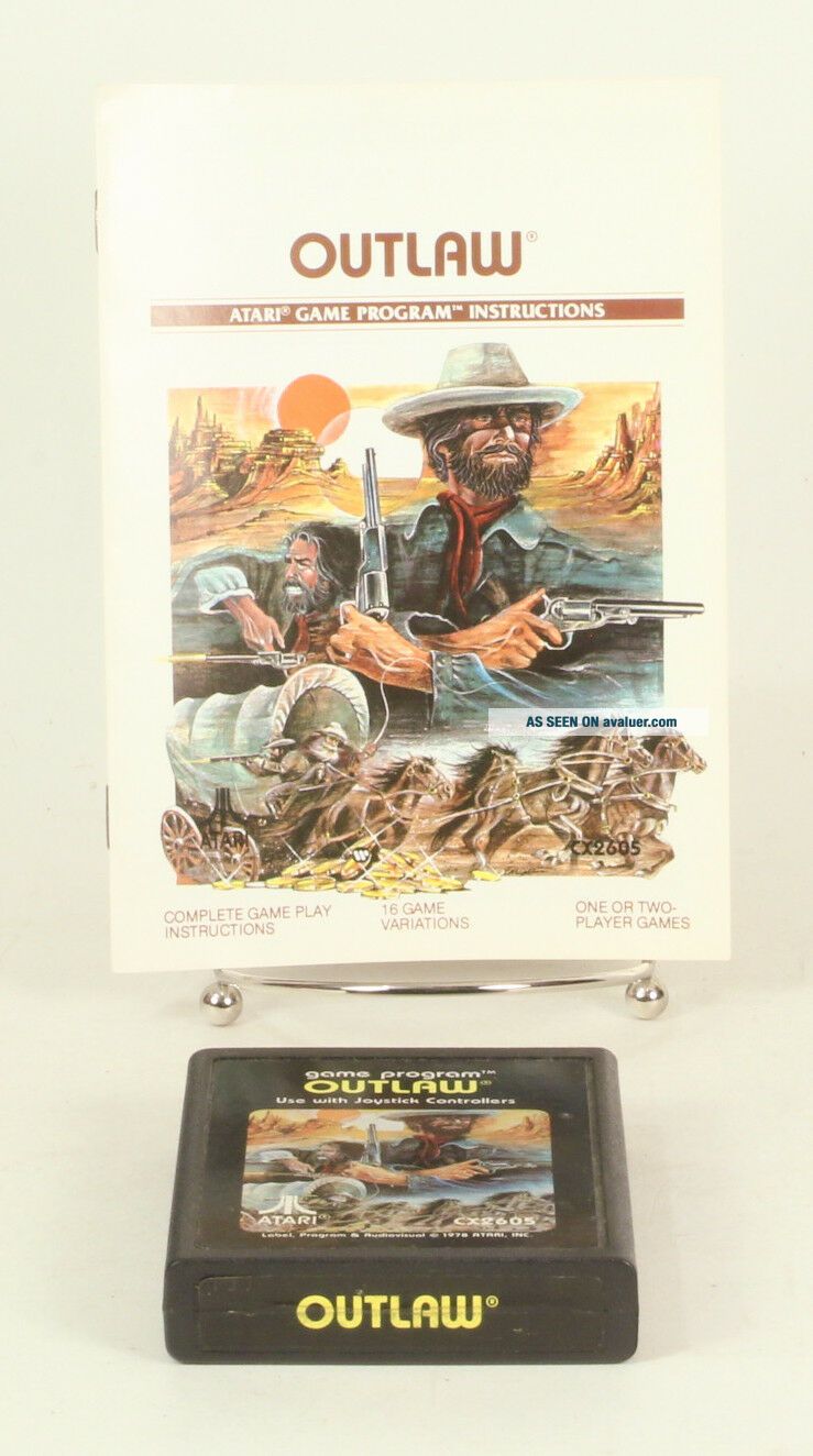 Vintage Atari 2600 Game Outlaw With Instructions & | #7852093