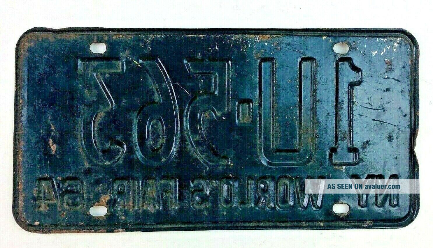 York 1964 1965 License Plate Garage Vtg Car Tag Classic Car Chevy Man ...