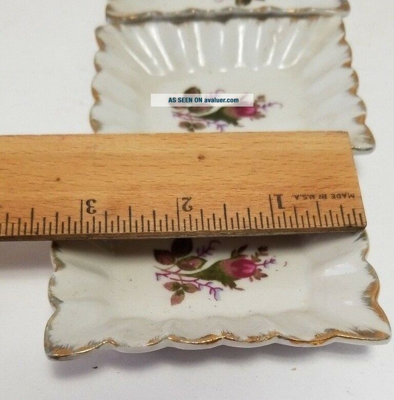 Vintage Japan Ceramic Tea Box And Tea Bag Plates Holders - Butter Box ...