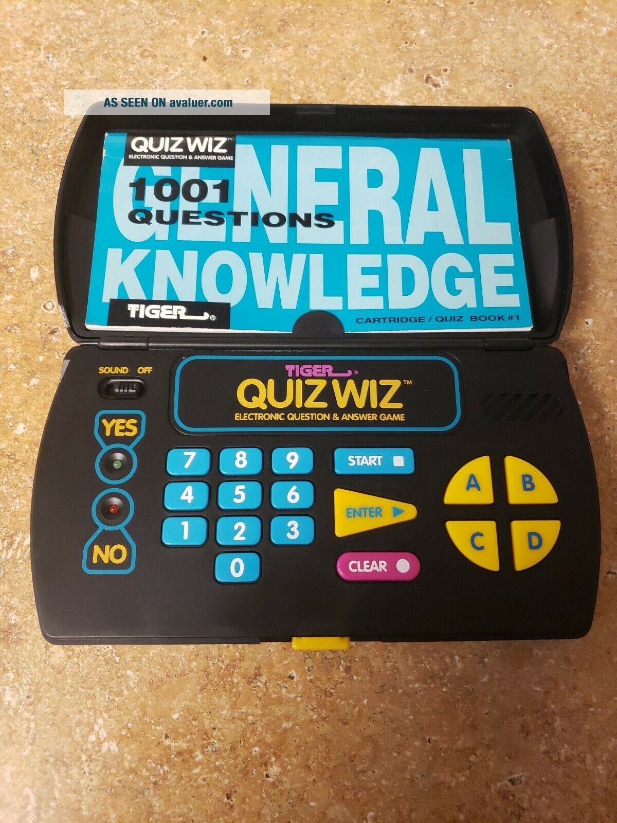 Vintage 1993 Tiger Electronics Quiz Wiz Game 1001 General Questions ...