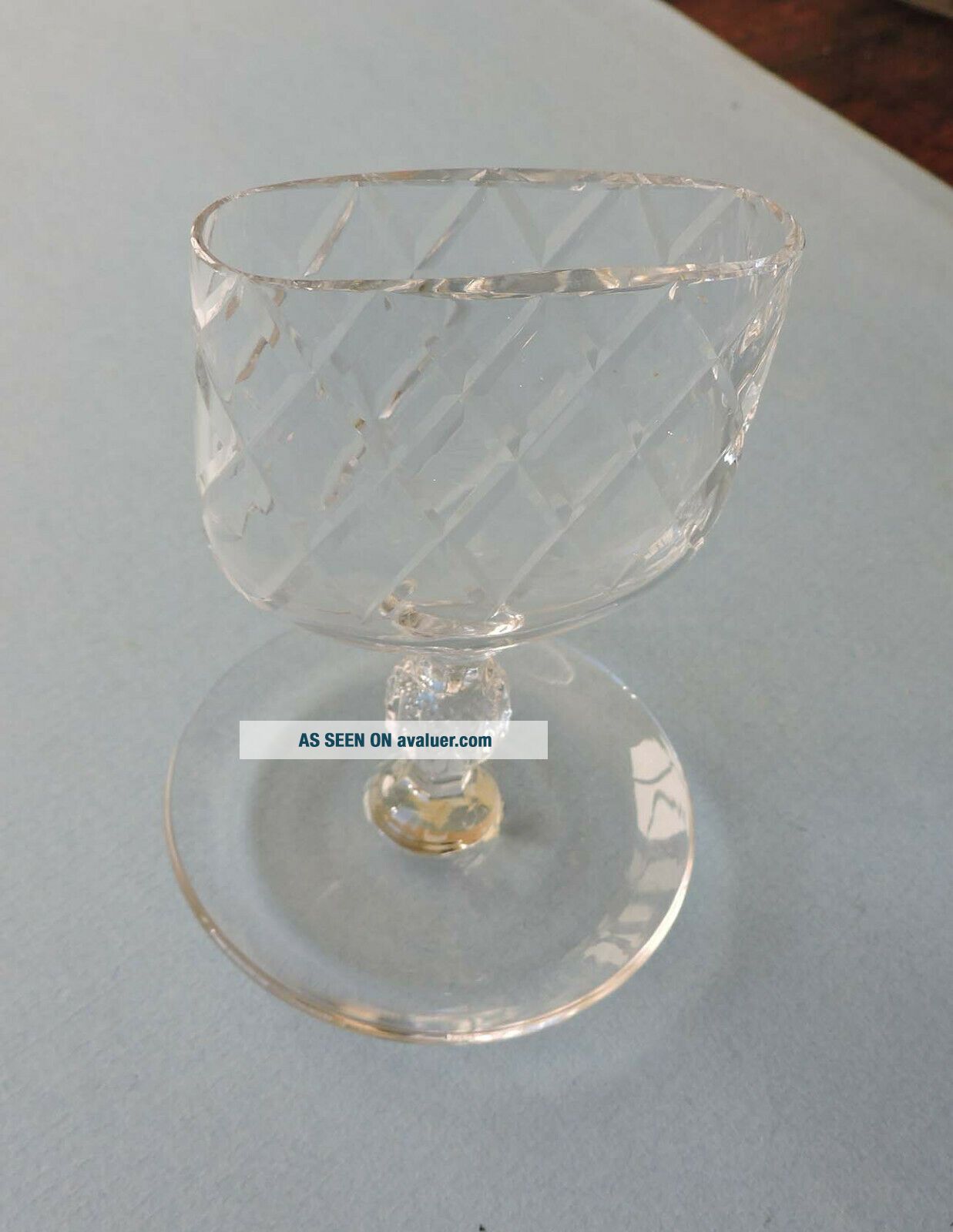 Vintage Cut Glass Cigarette Or Business Card Holder | #7879769
