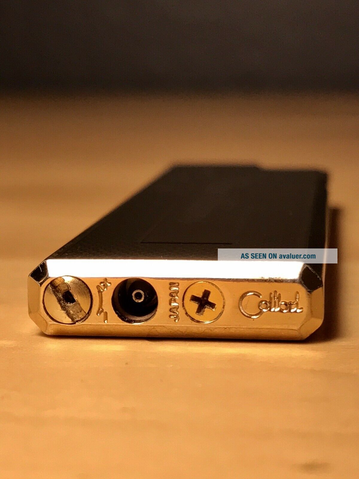 COLIBRI Vintage Cigarette Gas Butane Lighter Gold Tone Japan Electro ...