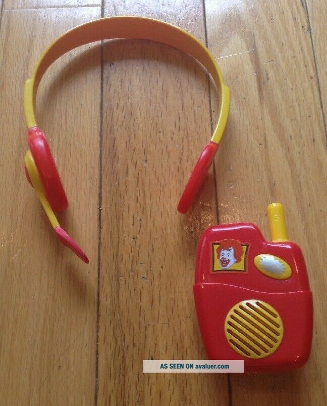 VTG McDonald’s Play Food Cash Register Drive Thru Headset Walkie Talkie ...
