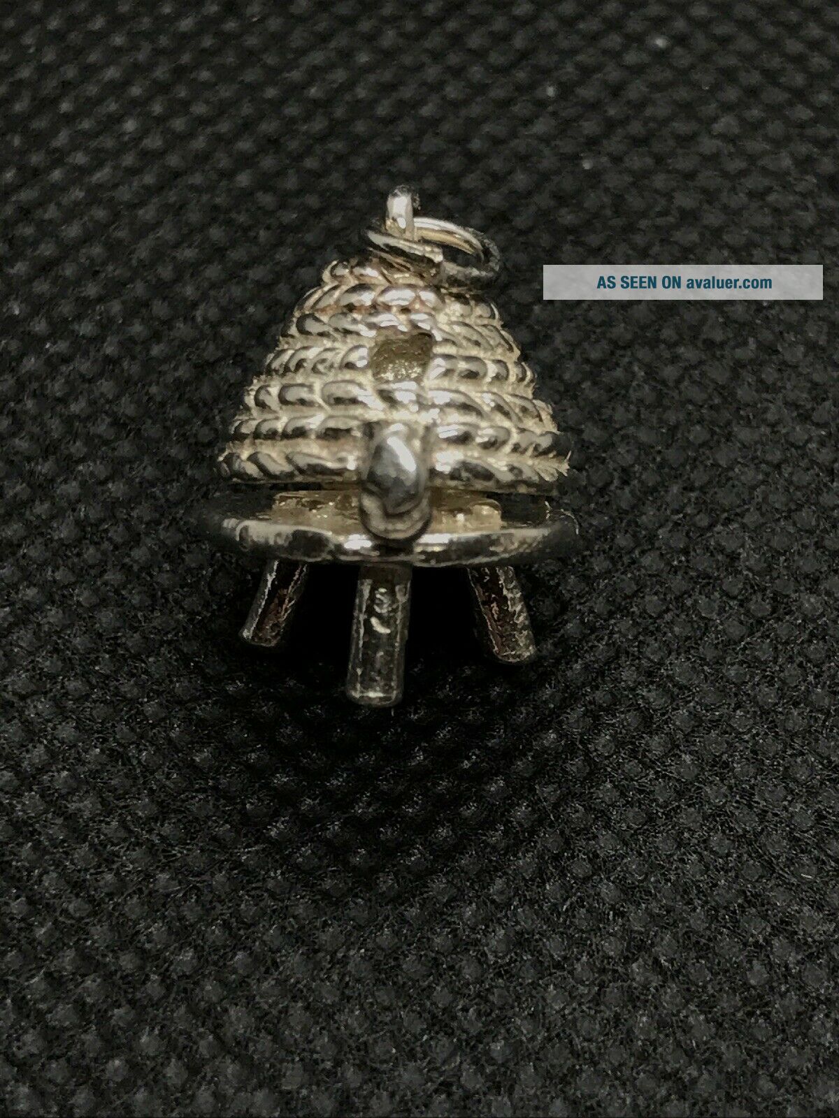 Vintage Sterling Silver Opening Beehive Charm With Honey Bee Inside ...