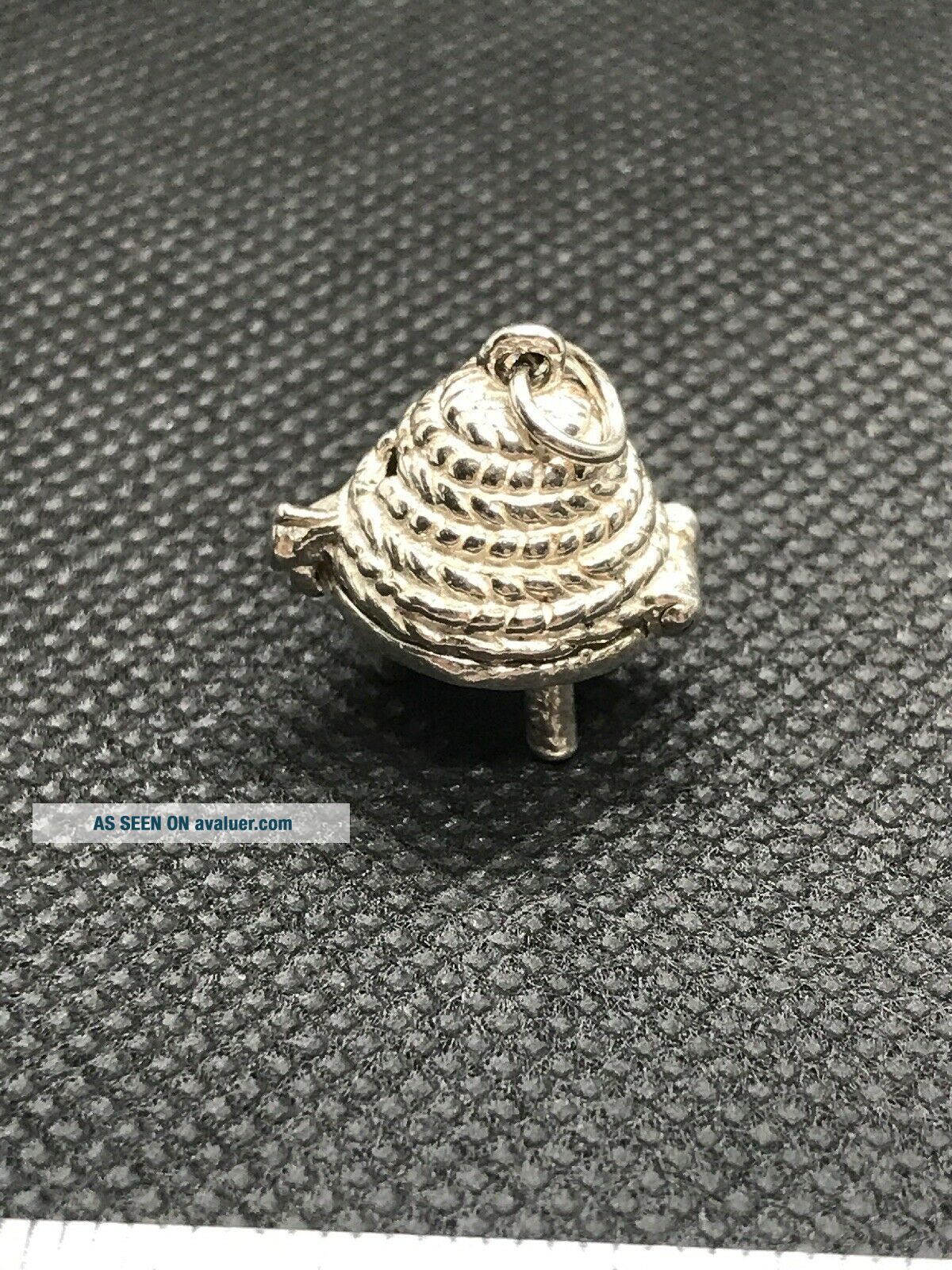 Vintage Sterling Silver Opening Beehive Charm With Honey Bee Inside ...