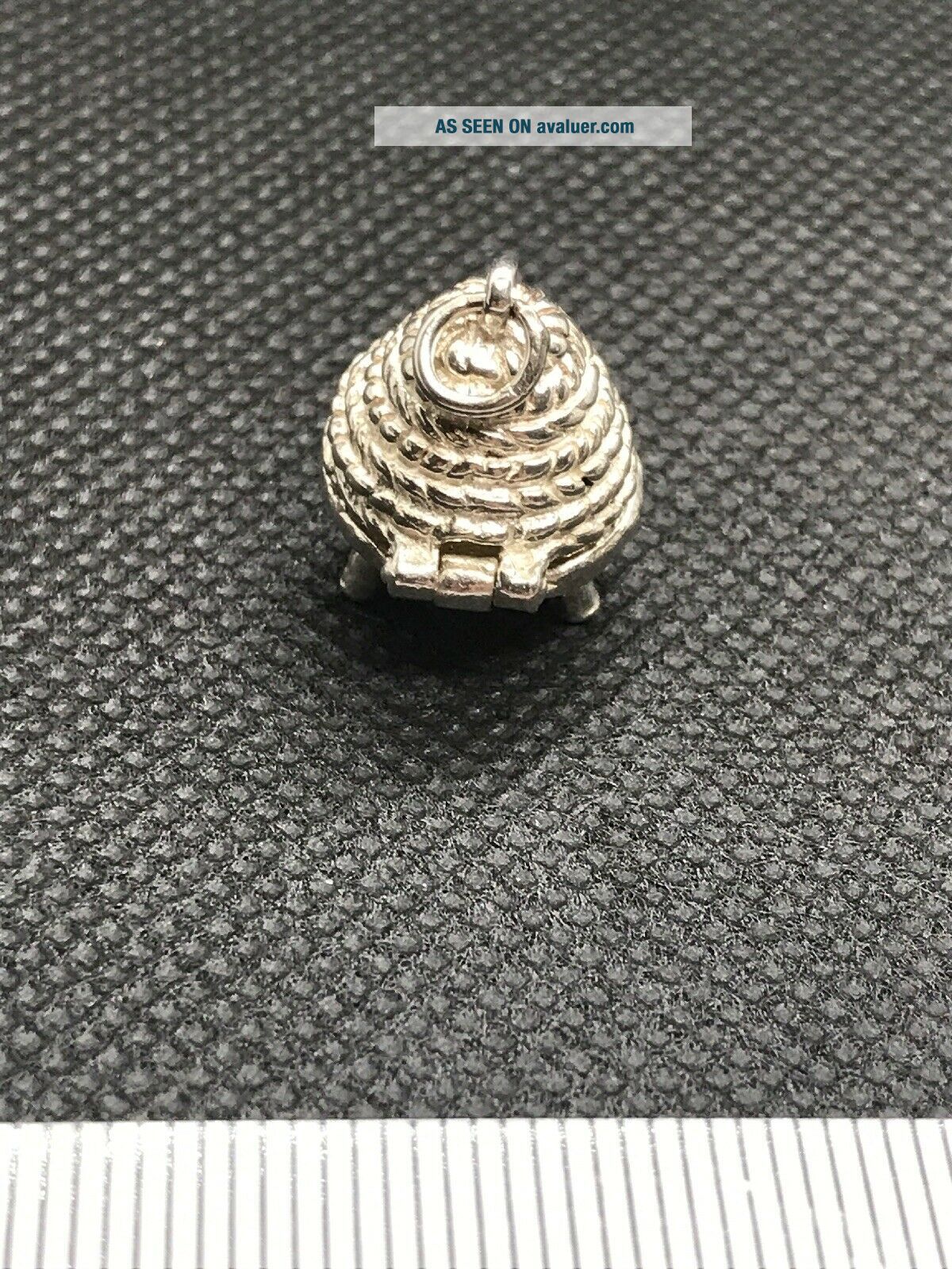 Vintage Sterling Silver Opening Beehive Charm With Honey Bee Inside ...