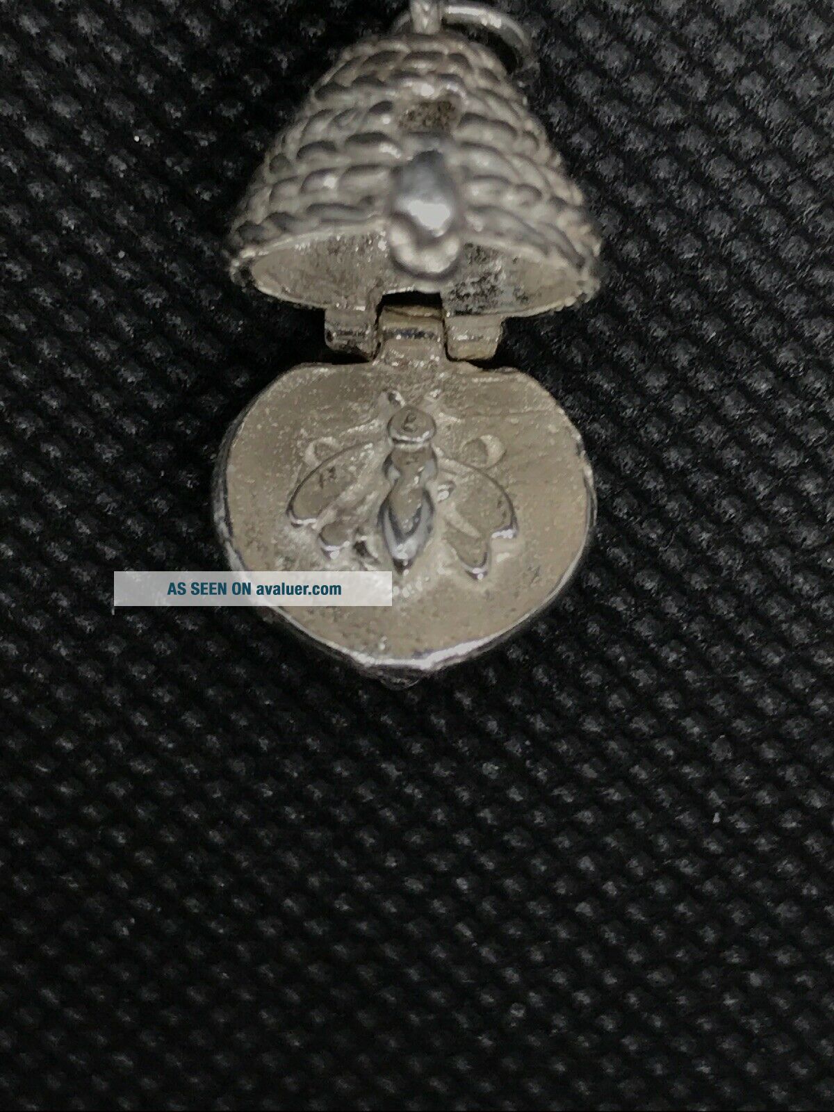 Vintage Sterling Silver Opening Beehive Charm With Honey Bee Inside ...