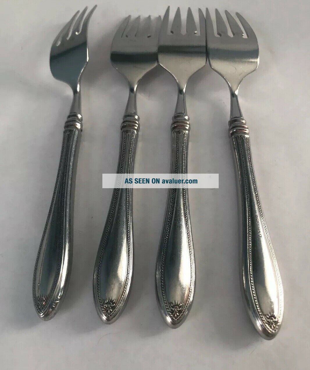Oneida Vintage Cube Mark Stainless Sheraton Salad Fork Set Of 4 | #7904683