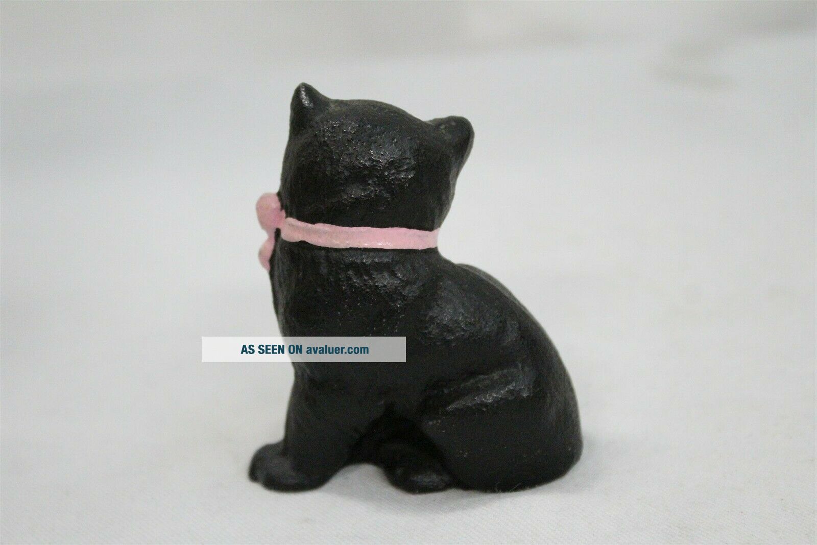 Vintage Pennsylvania White Pink Black Primitive Cast Iron Sitting Cat ...