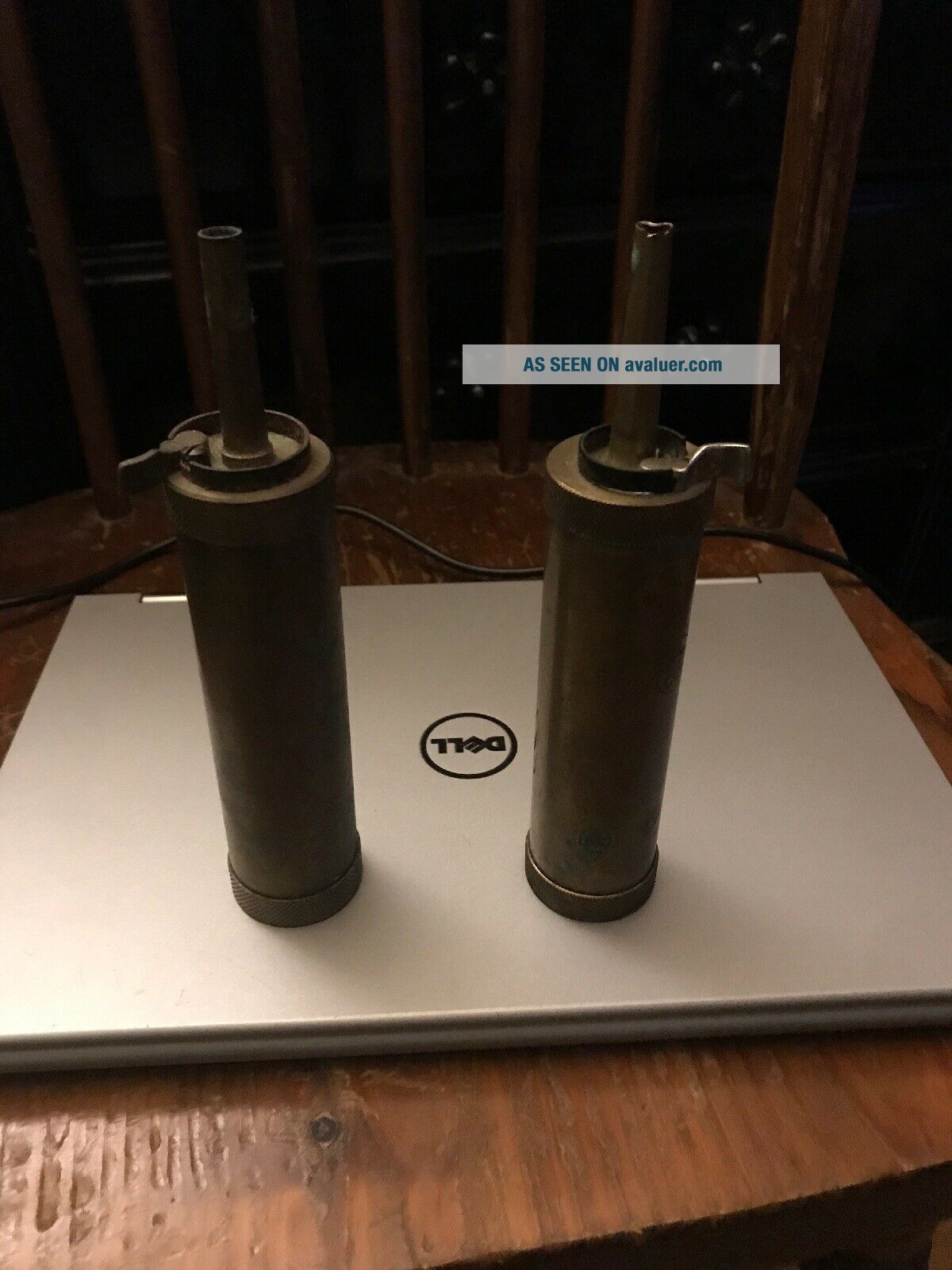 Brass Black Powder Cylinder Flask With 24 Gr. Spout Made In Italy ...