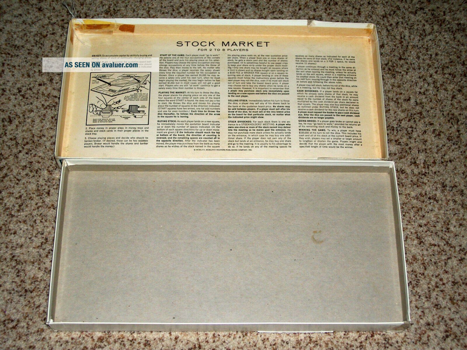 Vintage Stock Market Game Deluxe Edition Whitman 1968 Almost Complete ...