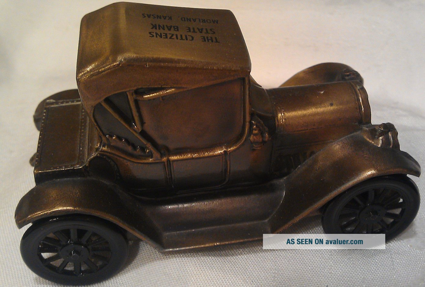 BANTHRICO VINTAGE CAST METAL 1915 CHEVY CAR BANK | #7928309