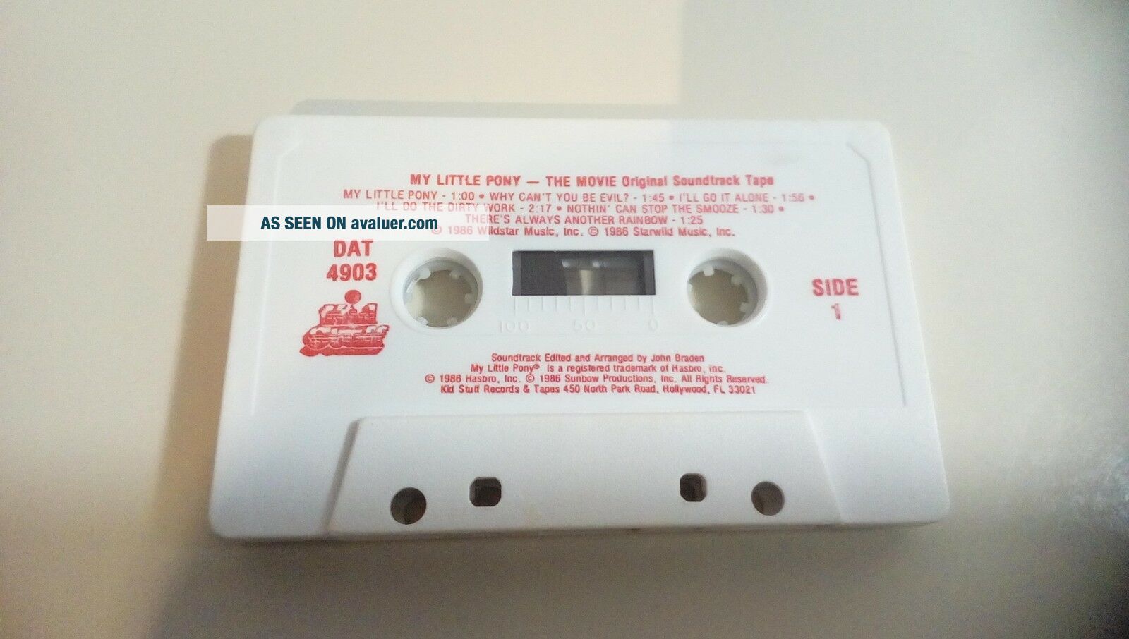 Vintage G1 My Little Pony The Movie Soundtrack Tape | #7925220