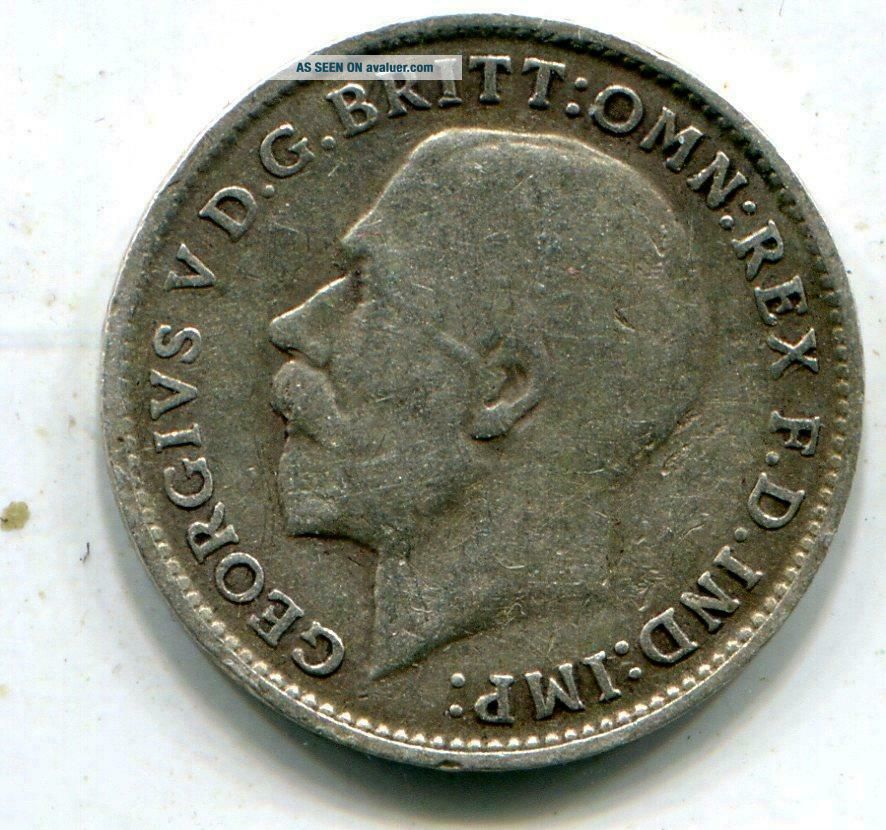 1918 Solid Sterling Silver WW1 Vintage Threepence Red Baron Von ...