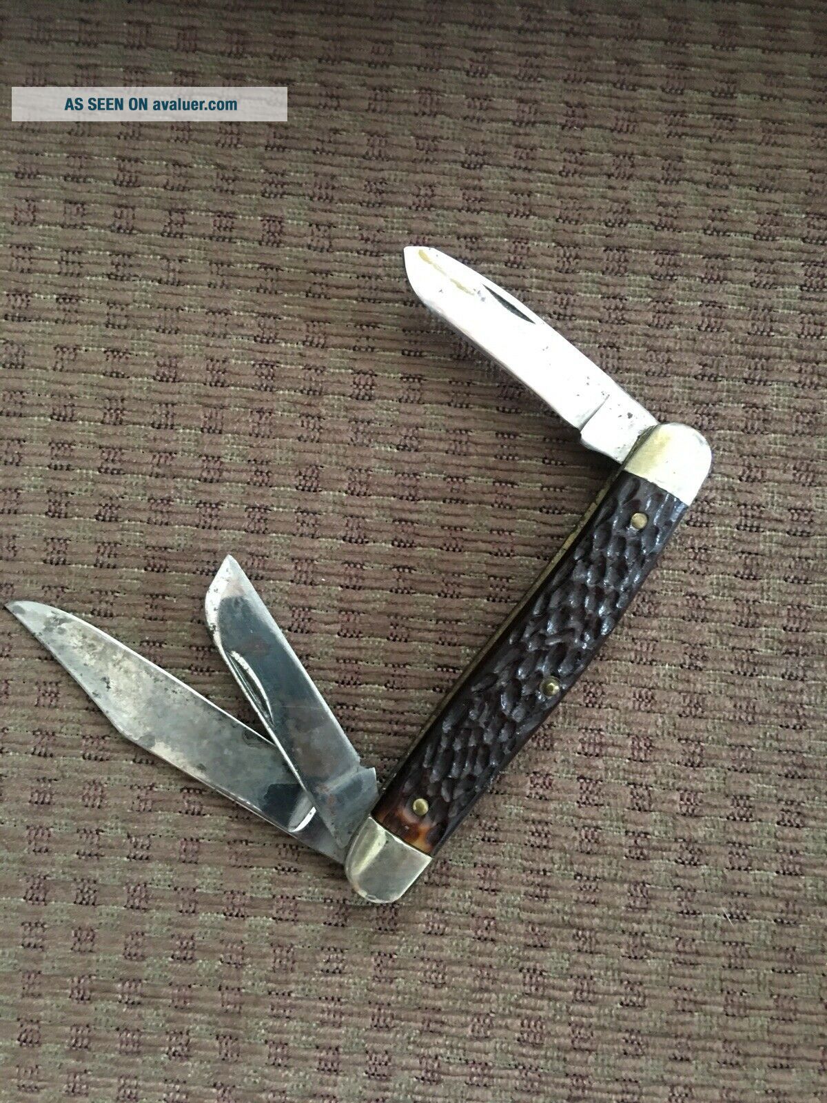 VINTAGE KUTMASTER UTICA NY USA FOLDING BONE HANDLE POCKET KNIFE 1 ...