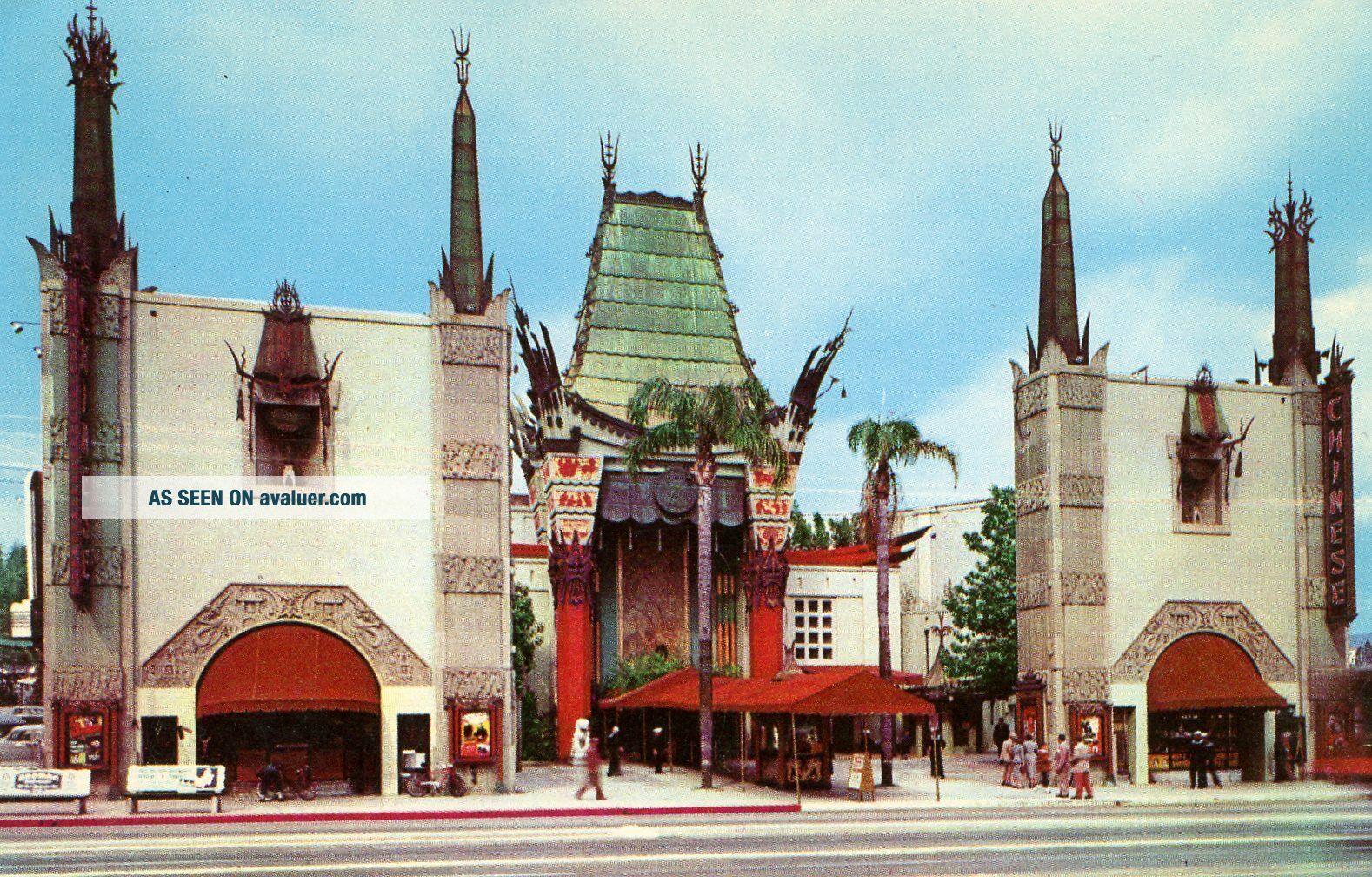 Grauman ' S Chinese Theatre Hollywood California CA Vintage Postcard 3 ...