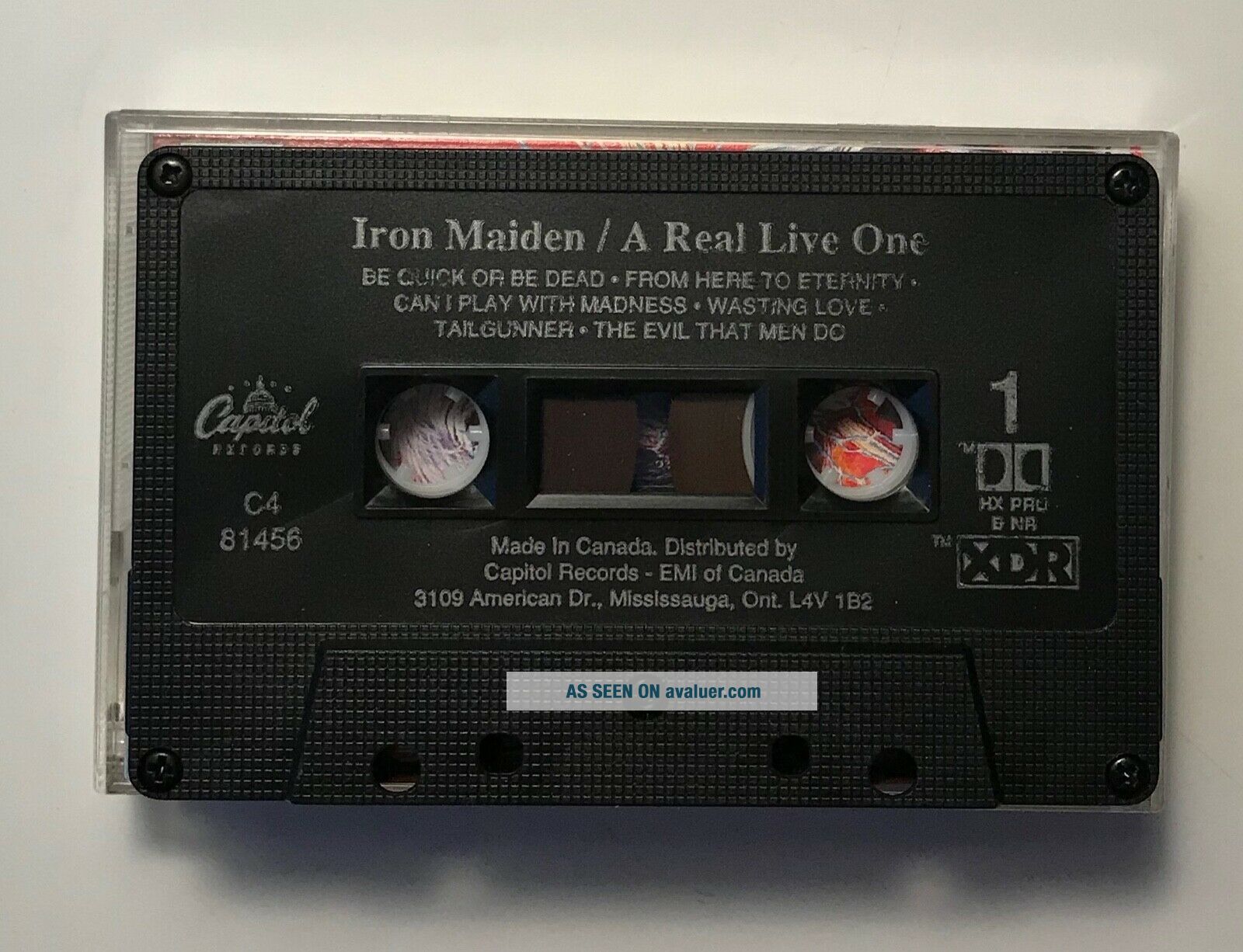 Vtg 1998 IRON MAIDEN Cassette A REAL LIVE ONE Tape Lp Album OG Metal ...