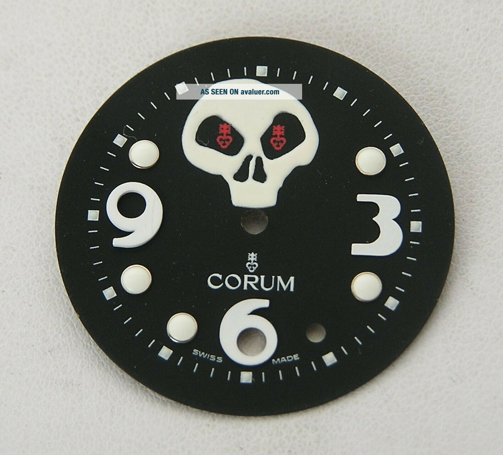 RARE Vintage NOS Corum Bubble Men ' S Watch Black Pirate Dial White ...