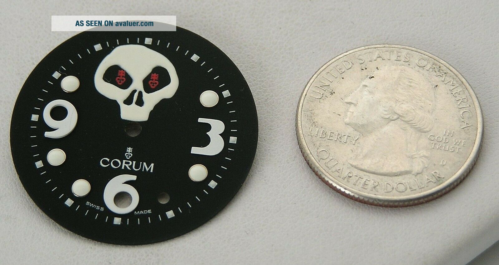 RARE Vintage NOS Corum Bubble Men ' S Watch Black Pirate Dial White ...