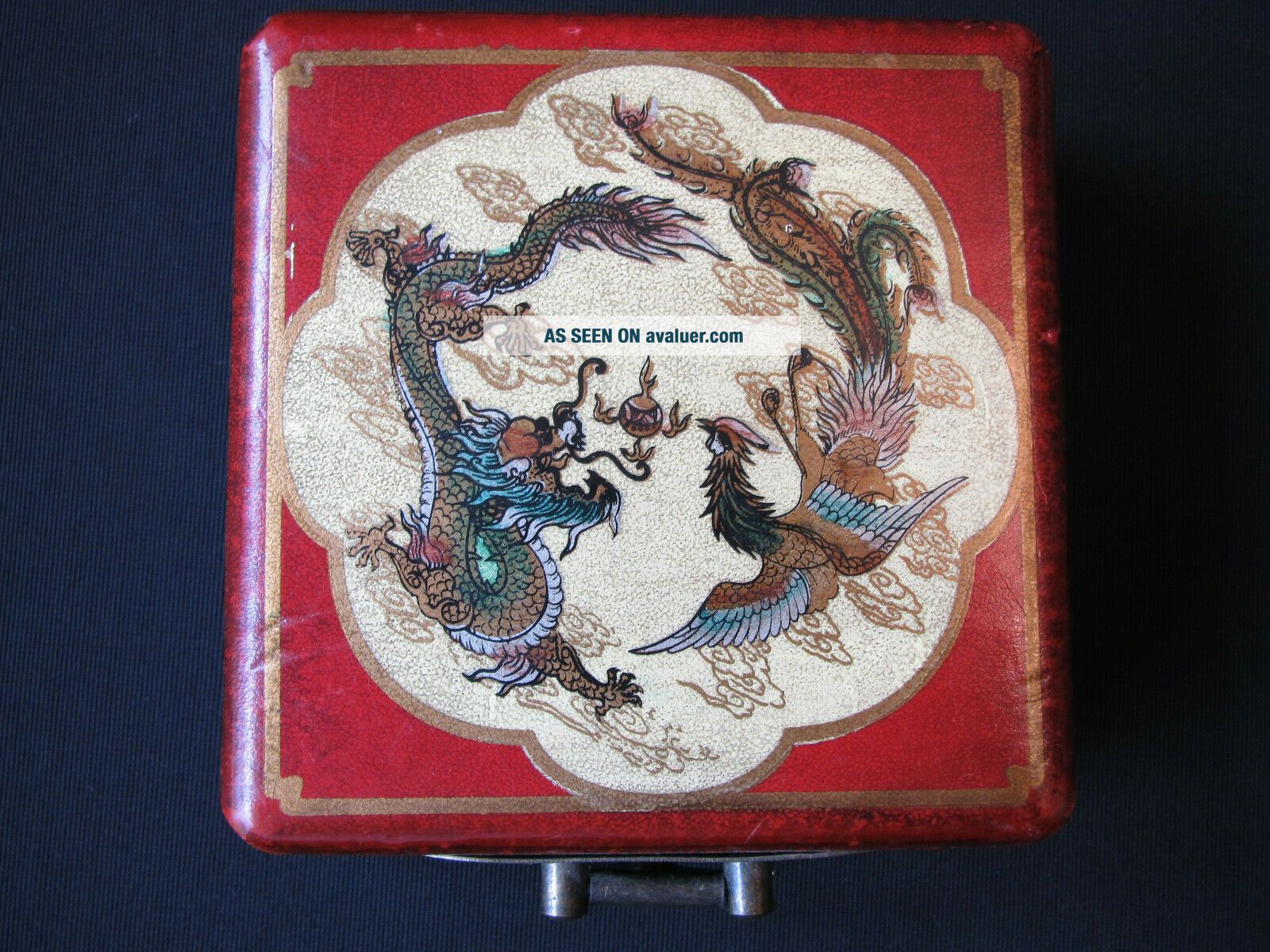 Old Vintage Chinese Compass Feng Shui Luo Pan With Wooden Case | #7969487