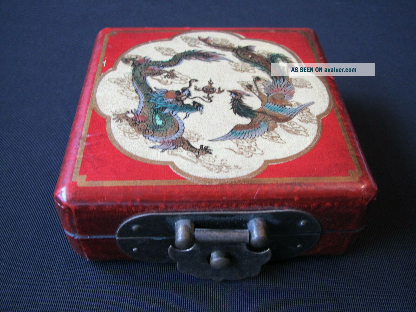 Old Vintage Chinese Compass Feng Shui Luo Pan With Wooden Case | #7969487