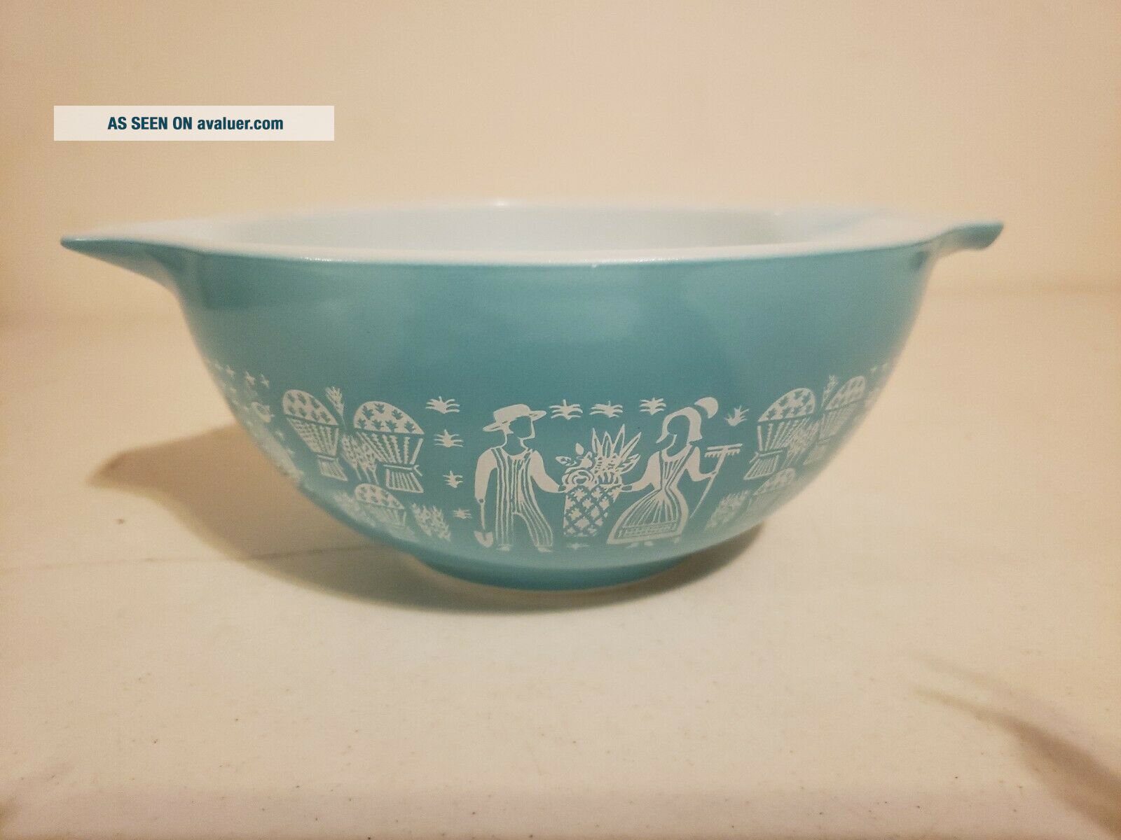 Vintage Pyrex Amish Butterprint Cinderella Mixing Bowl 1 1/2 Qt 442 Euc ...