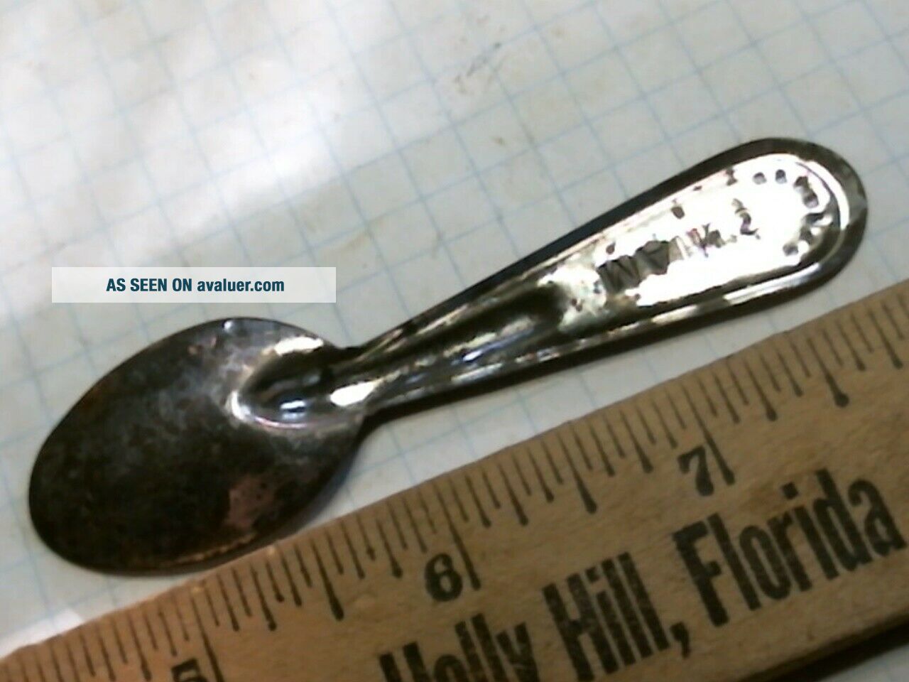Mains Ice Cream Tin Spoon Middletown MD Antique Vintage Old Dairy Soda ...