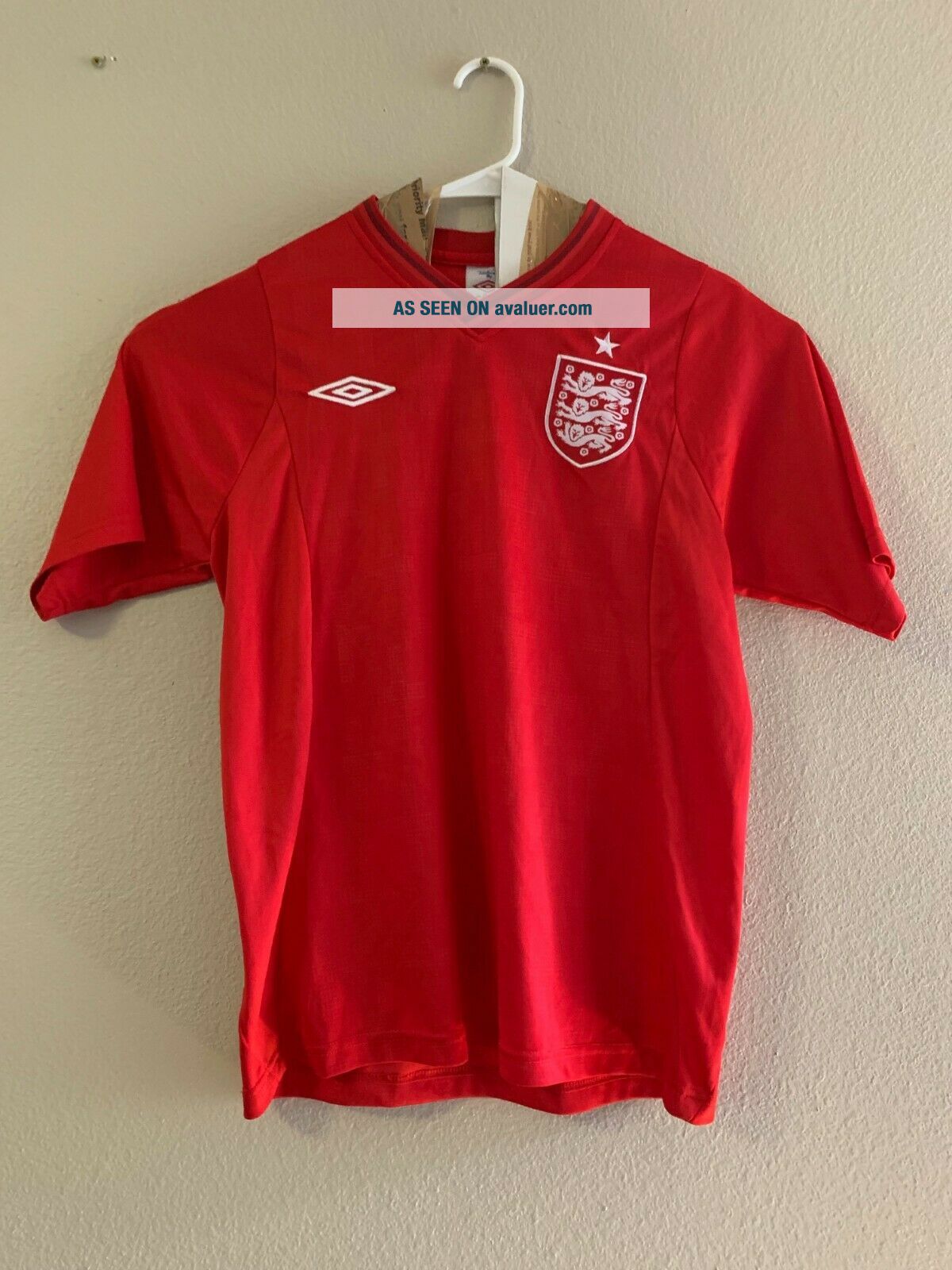 Official Vintage Umbro England National Football Team Jersey Size L Red ...
