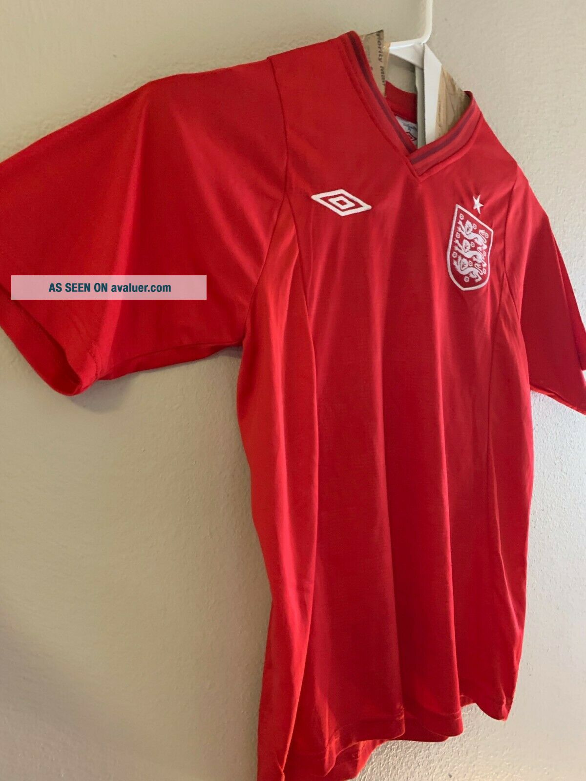 Official Vintage Umbro England National Football Team Jersey Size L Red ...