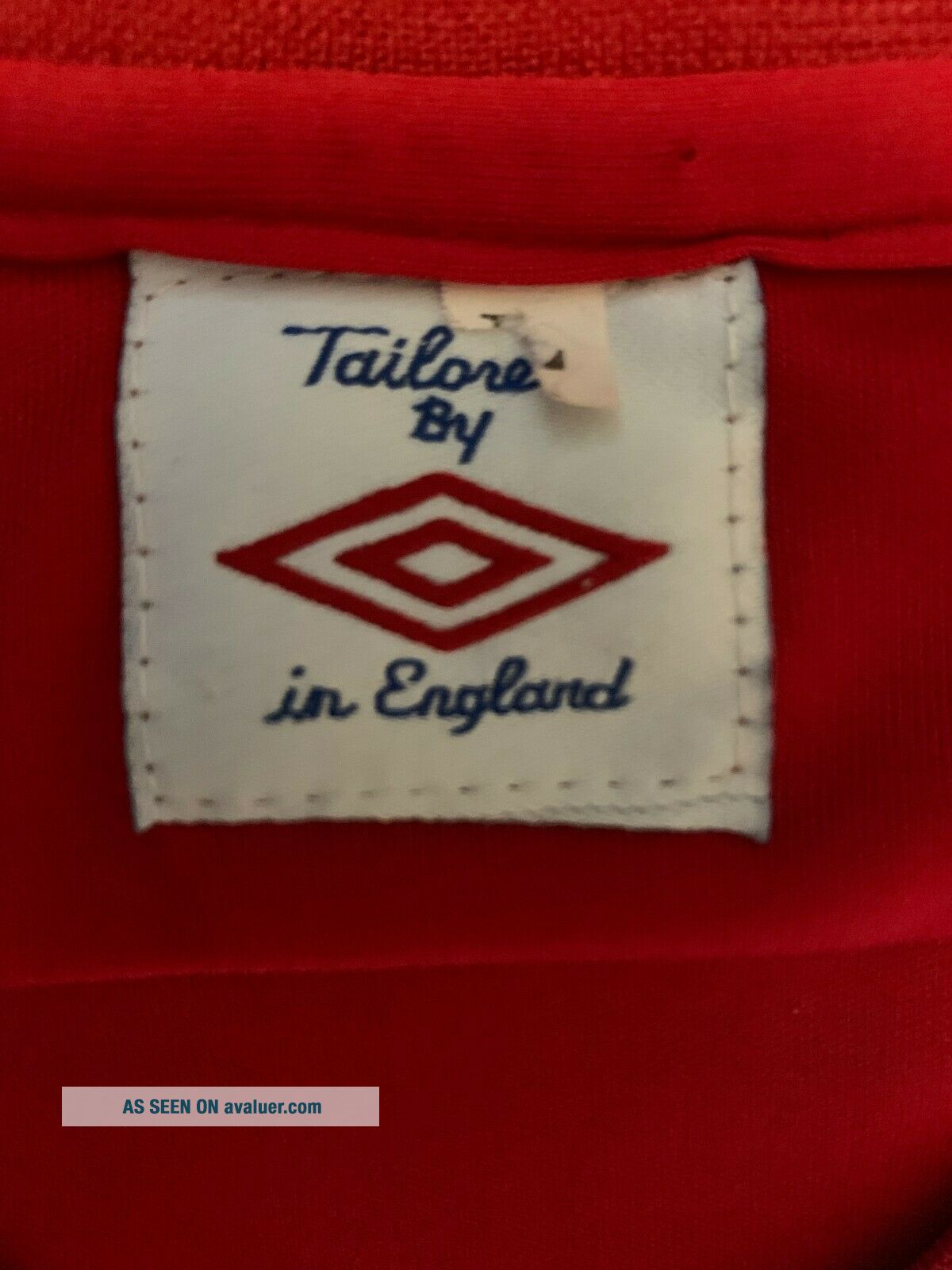 Official Vintage Umbro England National Football Team Jersey Size L Red ...