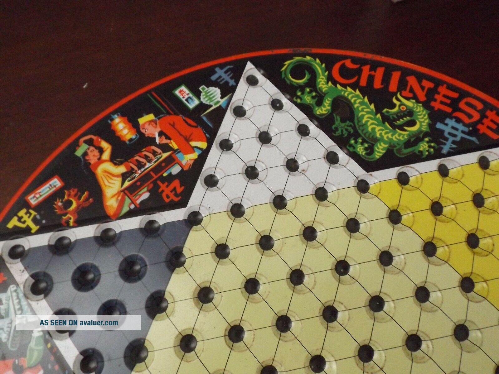 Vintage Chinese Checkers 1960 ' S Tin Metal PIXIE GAME By STEVEN St ...