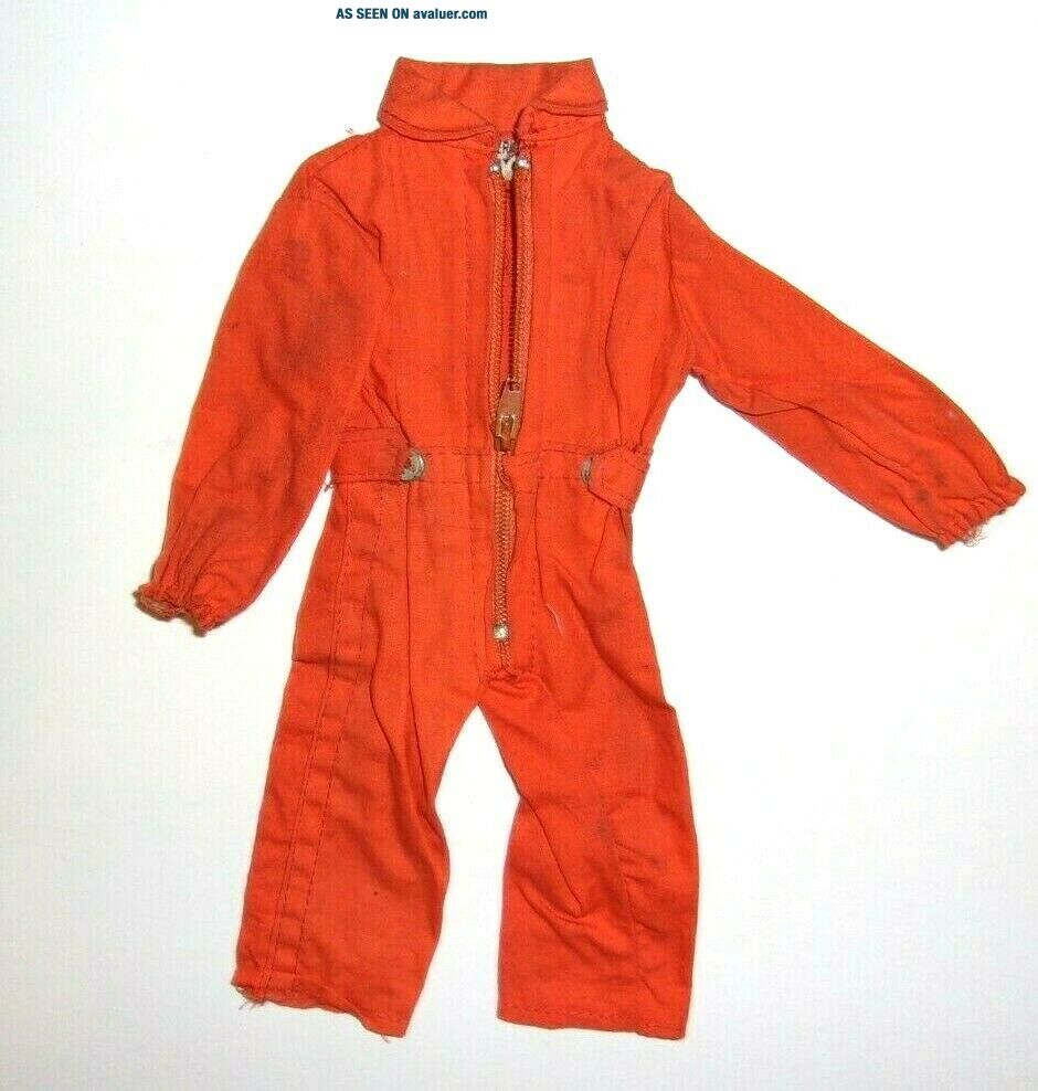 Vintage Marx All American Fighter Pilot Orange Jumpsuit For 12in GI Joe ...