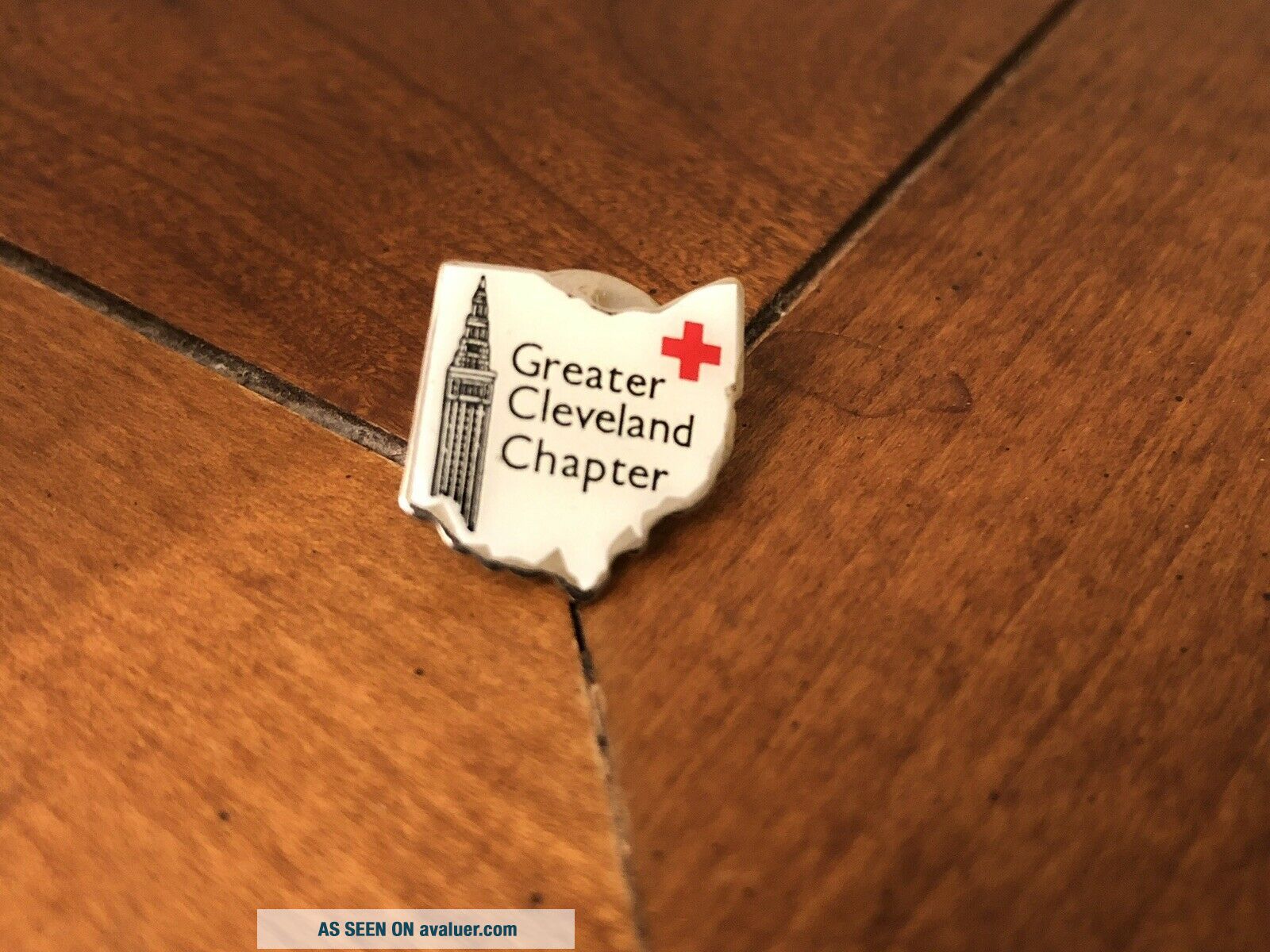 Vintage American Red Cross Greater Cleveland Chapter Lapel Pin | #7993651