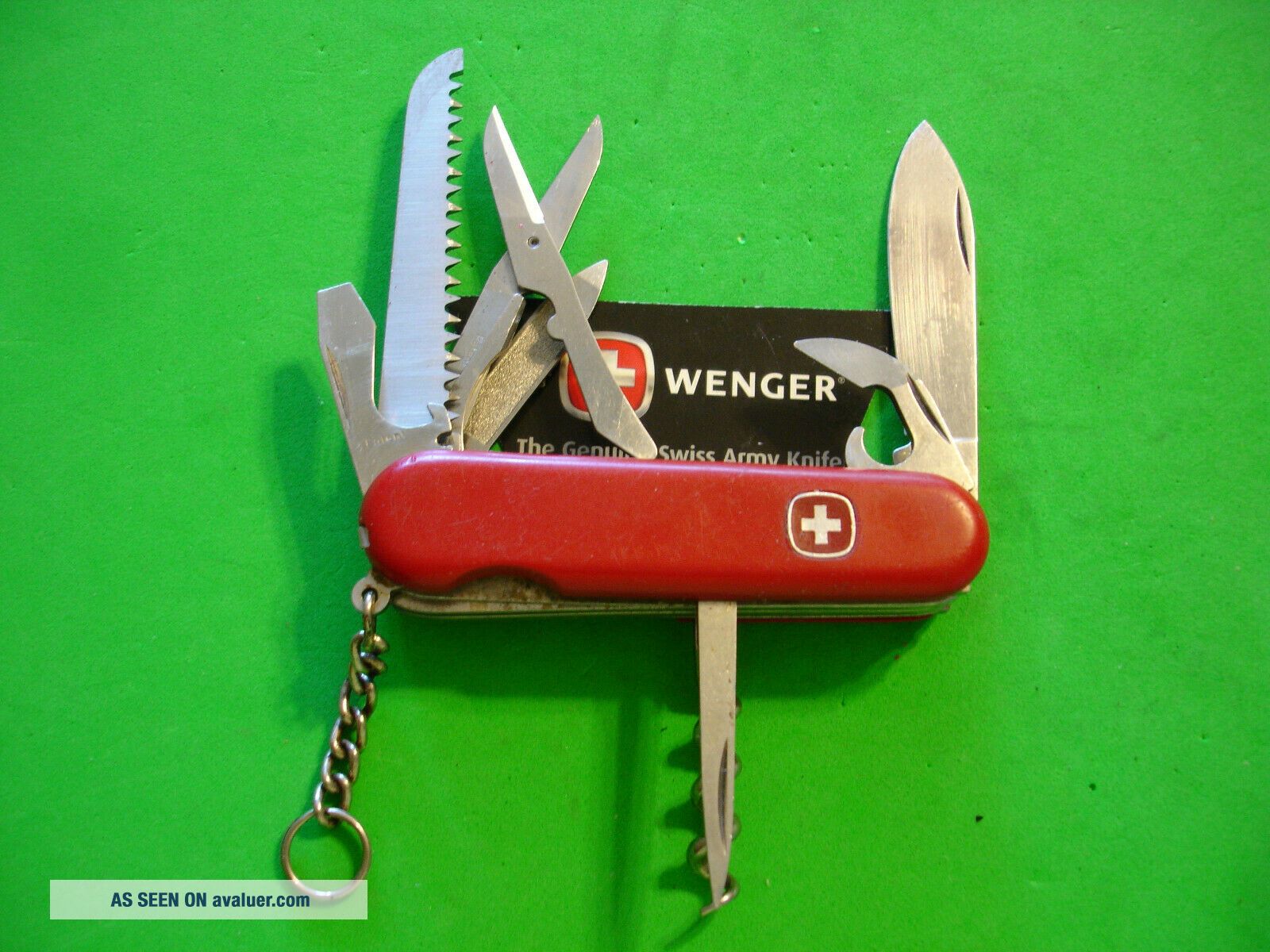 NTSA VINTAGE SWISS ARMY WENGER MULTIFUNCTION POCKET KNIFE " FORESTER ...