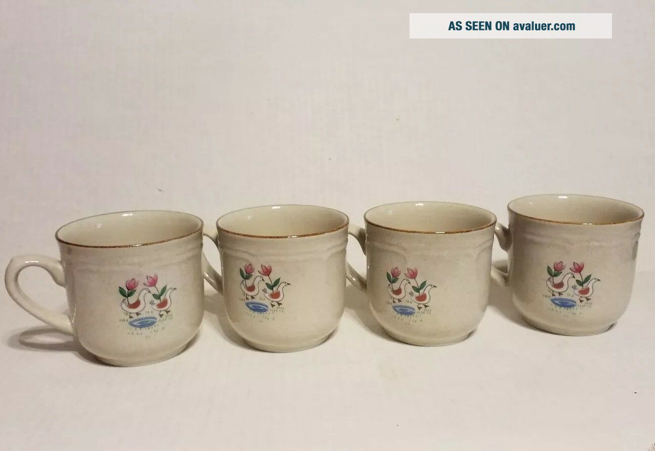 (4) INTERNATIONAL CHINA - HEARTLAND - STONEWARE CUPS - JAPAN - VINTAGE ...
