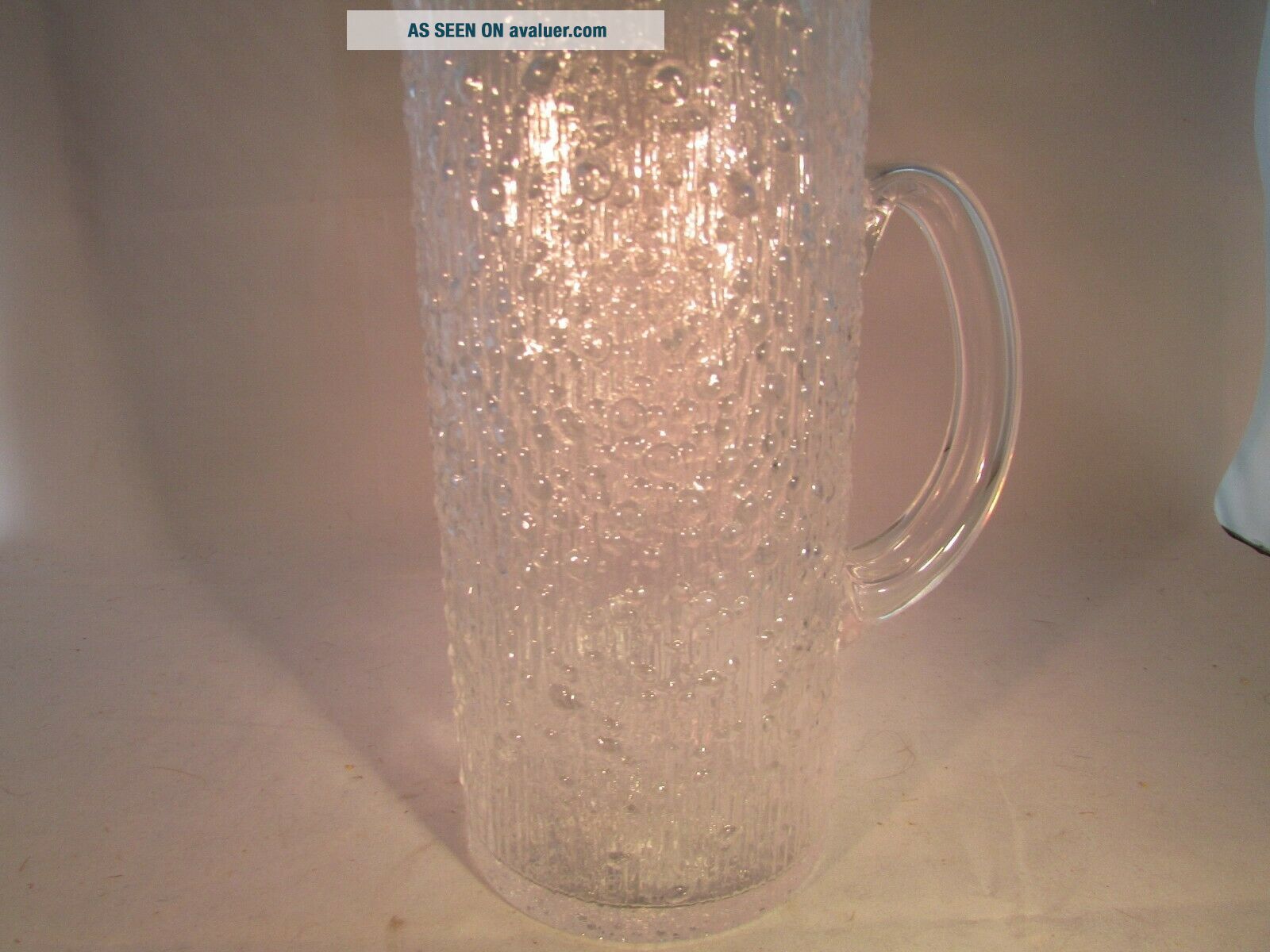 AWESOME VINTAGE MID CENTURY MOD STYLE GLASS PITCHER FROM FINLAND | #8018849